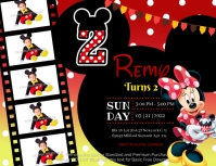 Minnie Mouse Birthday Invitation Template | PosterMyWall