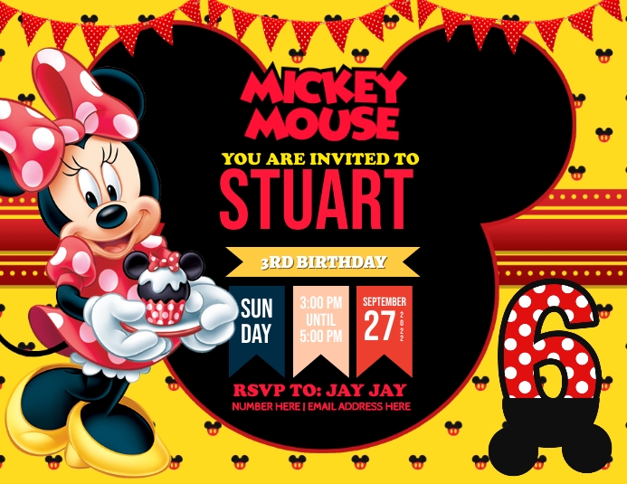 Minnie Mouse Template | PosterMyWall