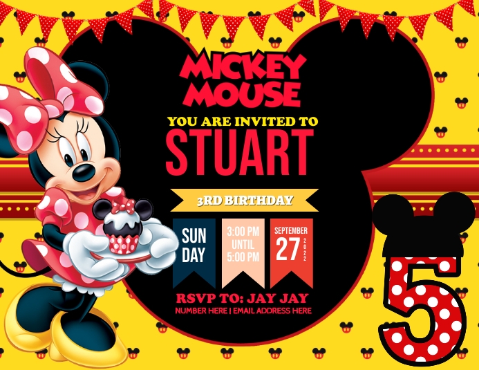 Minnie Mouse Template | PosterMyWall