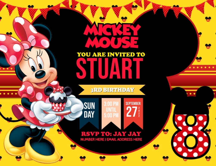 Minnie Mouse Template | PosterMyWall