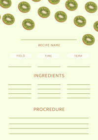 Salad Recipe Card Design Template | PosterMyWall