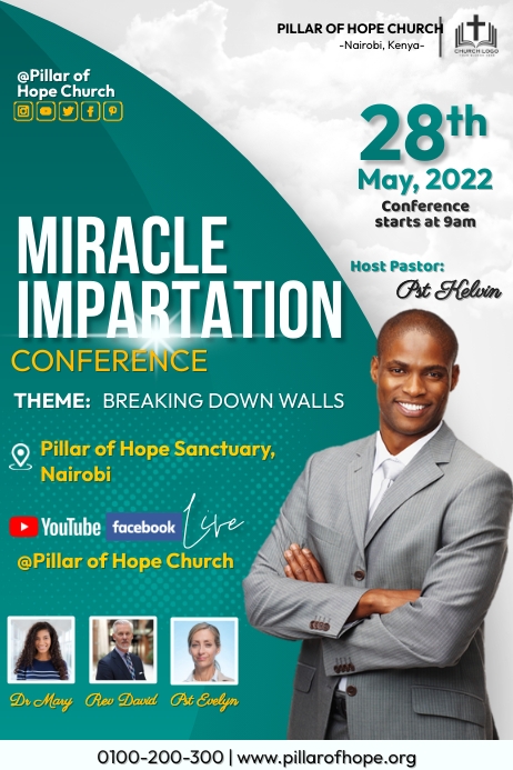 Miracle conference Template | PosterMyWall