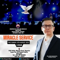 Miracle service Template | PosterMyWall