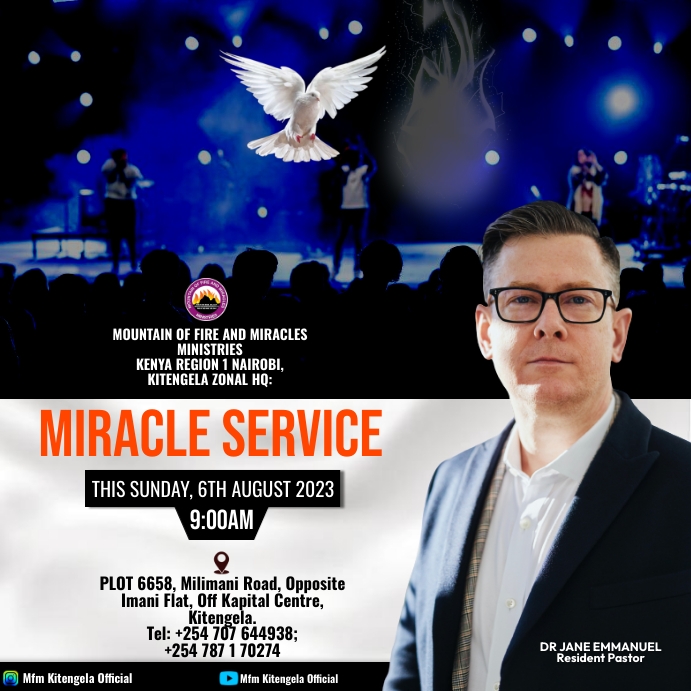 Copy of Miracle Healing Service | PosterMyWall