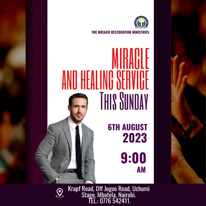 miracle healing service invite Template | PosterMyWall