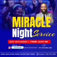 miracle service poster Template | PosterMyWall