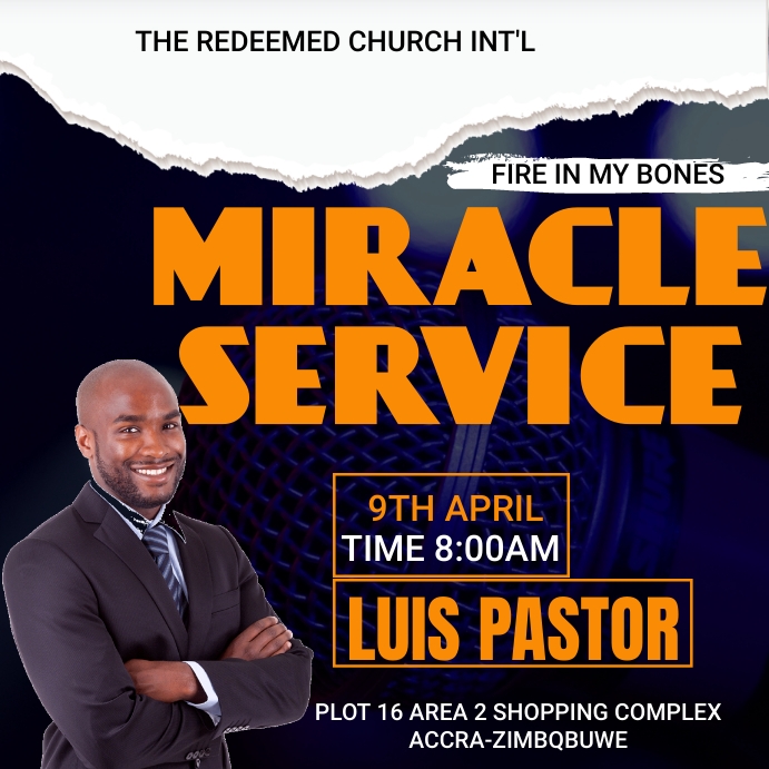 Miracle service church night Template | PosterMyWall