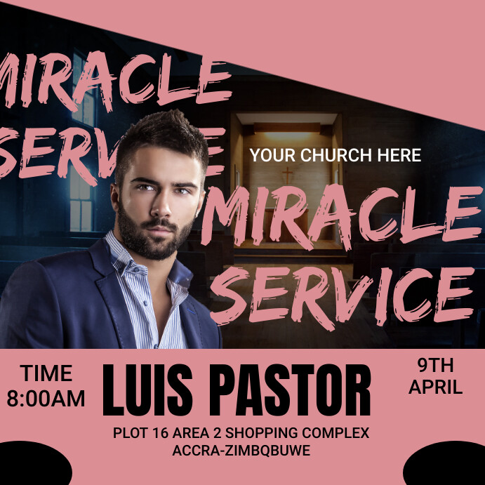 Miracle service Template | PosterMyWall