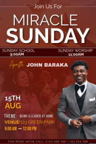 Miracle Service Template | PosterMyWall