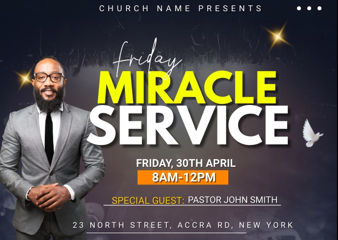 miracle service Template | PosterMyWall