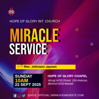 Miracle service Template | PosterMyWall