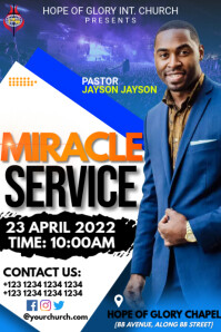 Miracle service Template | PosterMyWall