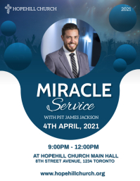 miracle service poster Template | PosterMyWall