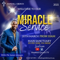 miracle service poster Template | PosterMyWall