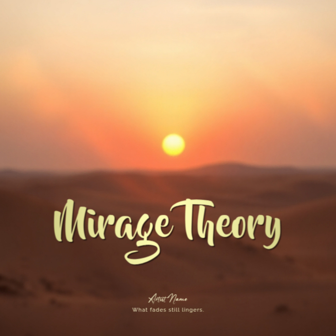 Mirage Theory — Cinematic Ambient Music Album Cover Template | PosterMyWall