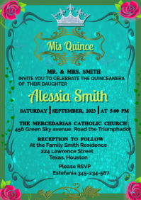 MIS QUINCE PARTY CELEBRATION Template | PosterMyWall