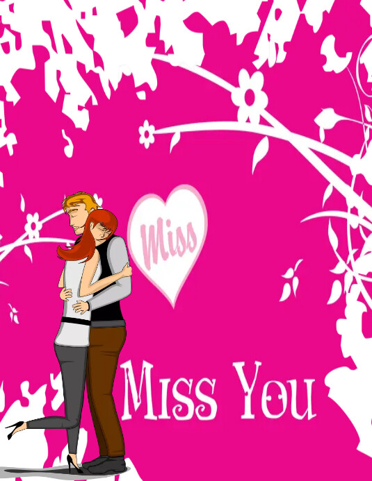 Plantilla de miss you | PosterMyWall