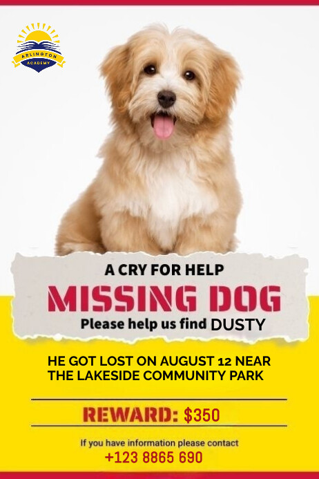 Missing dog Template | PosterMyWall