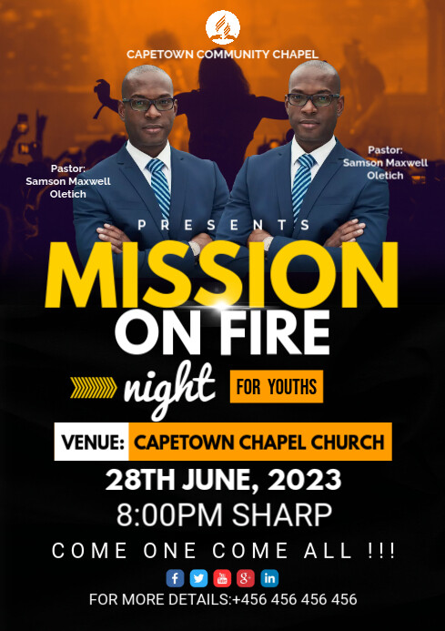 Copy of mission on fire service flyer template (1) | PosterMyWall