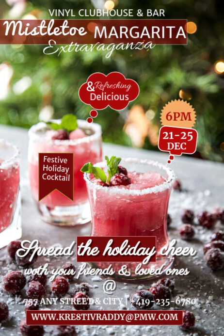 Copy of Mistletoe Margarita Party | PosterMyWall