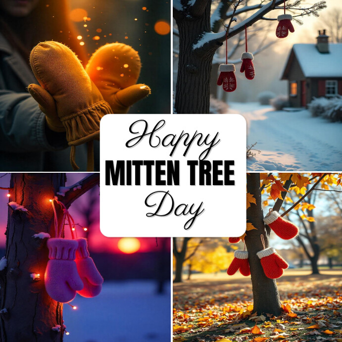 Mitten Tree Day Instagram Post 2024 Template | PosterMyWall