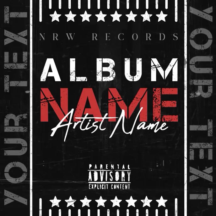mixtape cover (animation) Template | PosterMyWall
