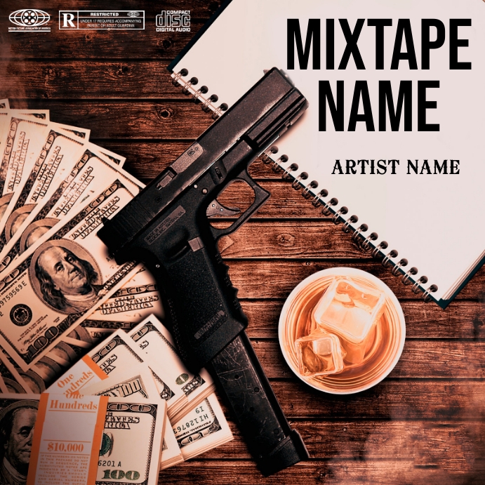 mixtape cover art album cd artwork Template | PosterMyWall