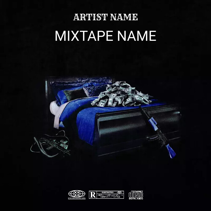 mixtape cover art album cd artwork Template | PosterMyWall