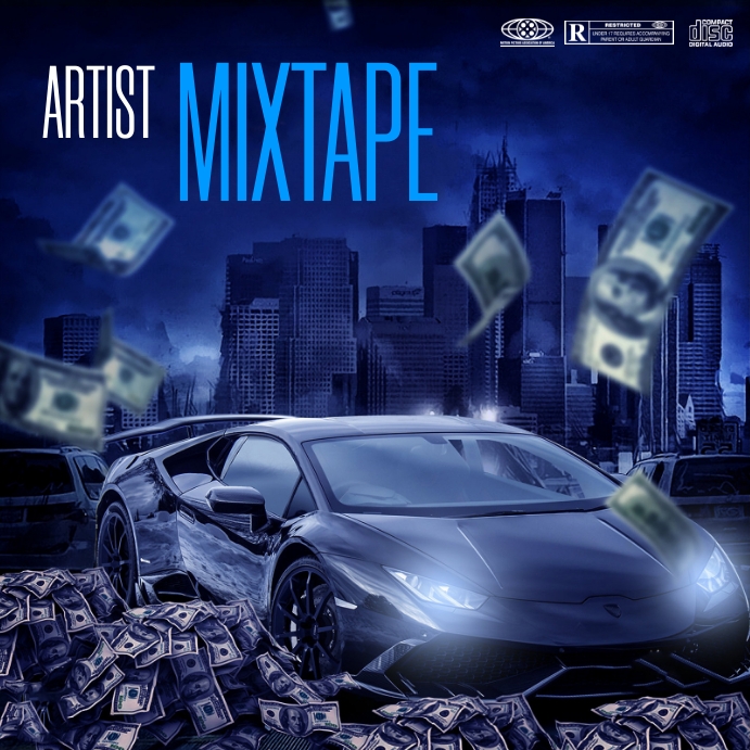 mixtape cover art album cd artwork Template | PosterMyWall