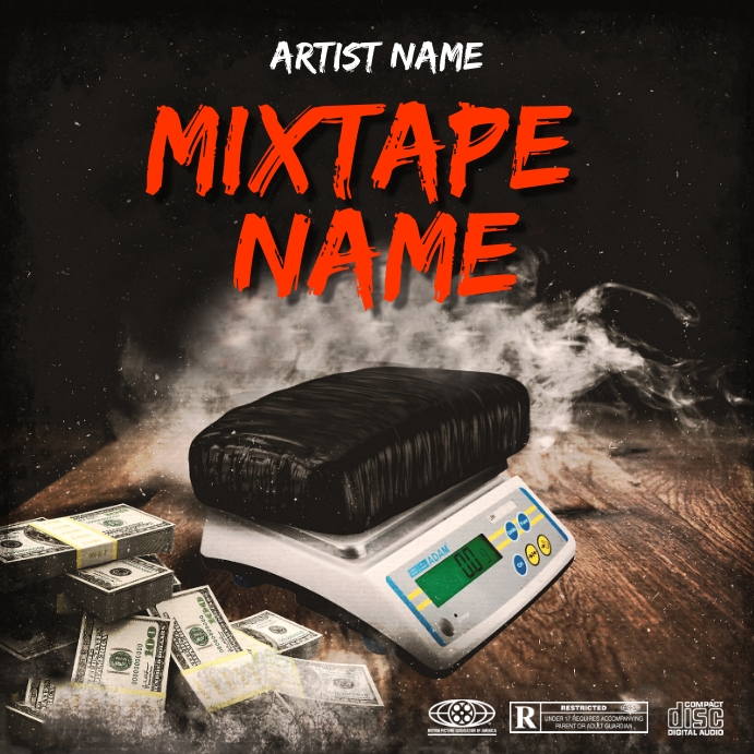 mixtape cover art album cd artwork Template | PosterMyWall