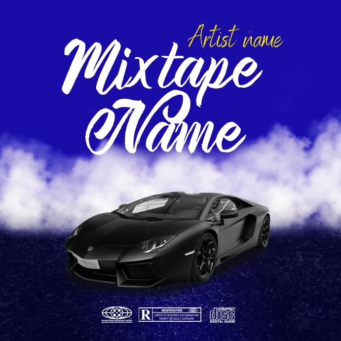 mixtape cover art album cd artwork Template | PosterMyWall