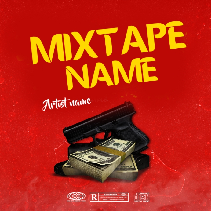 mixtape cover art album cd artwork Template | PosterMyWall