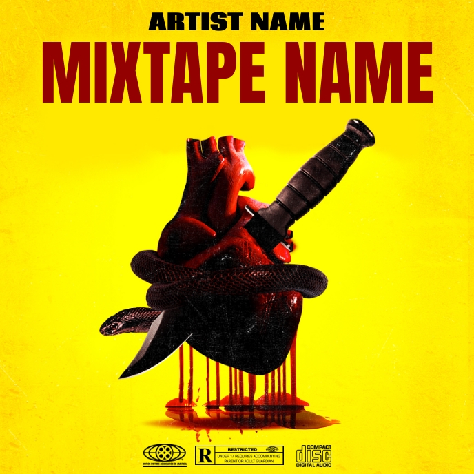 mixtape cover art album cd artwork Template | PosterMyWall
