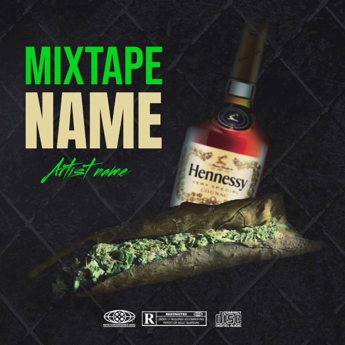mixtape cover art album cd artwork Template | PosterMyWall