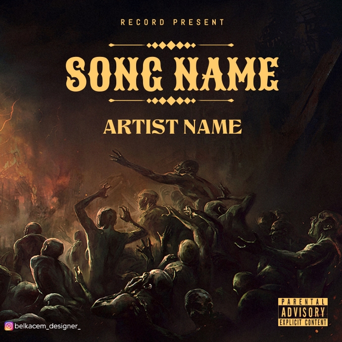 mixtape cover art album cd artwork Template | PosterMyWall