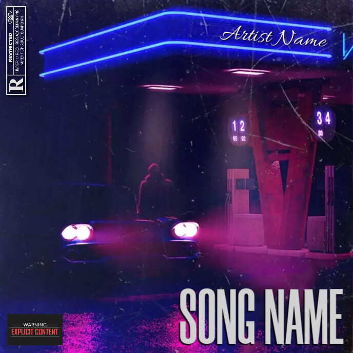 mixtape cover art design template | PosterMyWall