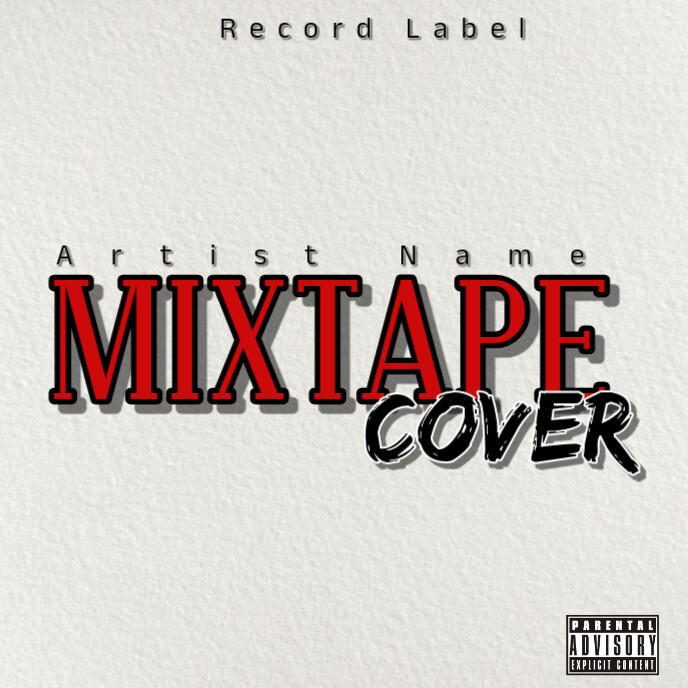 Mixtape Cover Template | PosterMyWall