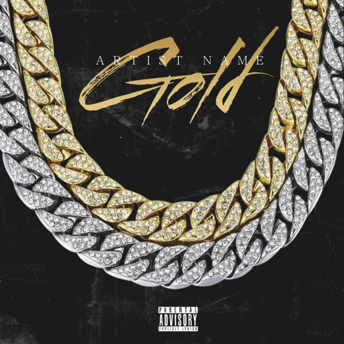 Mixtape Cover Gold Template | PosterMyWall