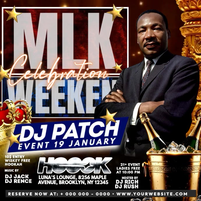 MLK Celebration Weekend Honoring Dreams Template | PosterMyWall