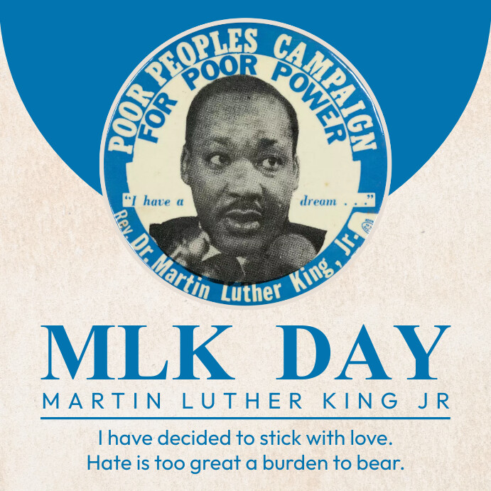 Mlk day 2024, martin luther king day flyer Template | PosterMyWall