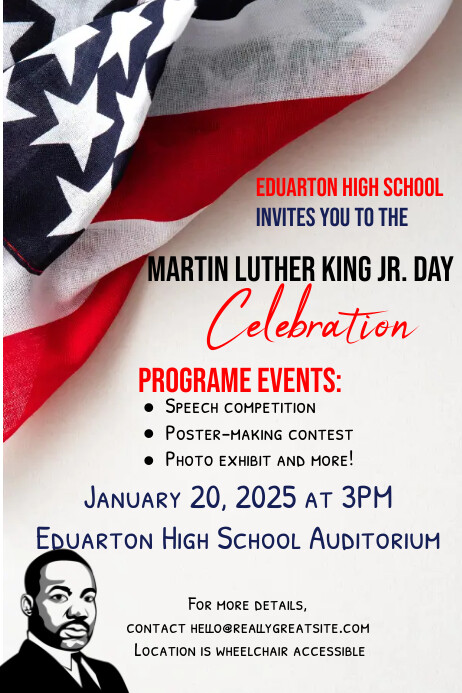 Copy of mlk day celebration,martin luther king day | PosterMyWall