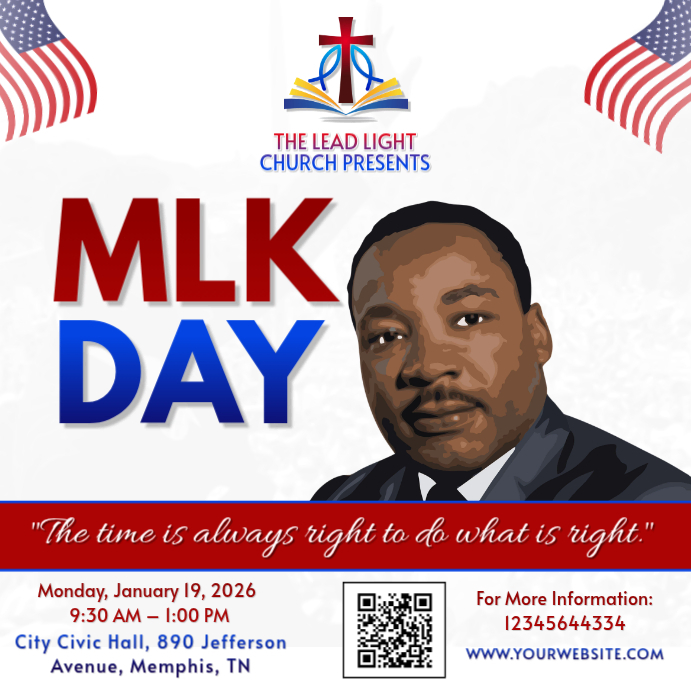 MLK Day Template | PosterMyWall