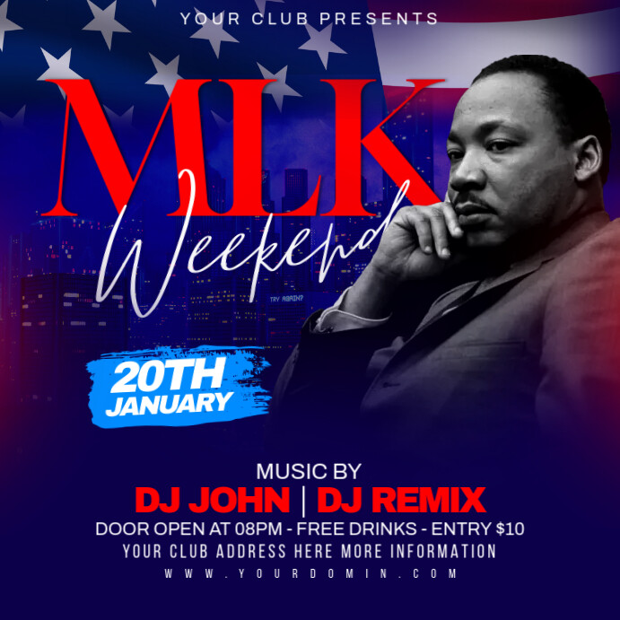 mlk day Template | PosterMyWall