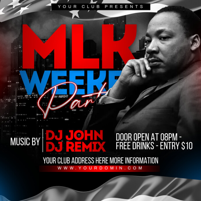 mlk day Template | PosterMyWall
