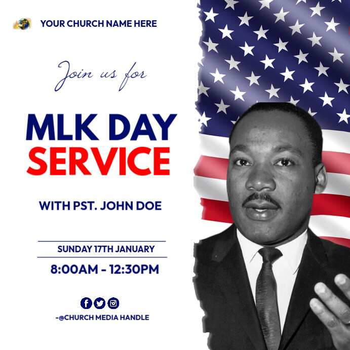 MLK Day Template | PosterMyWall