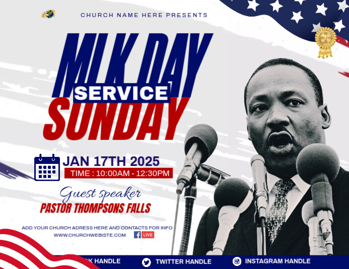 MLK Day Template | PosterMyWall