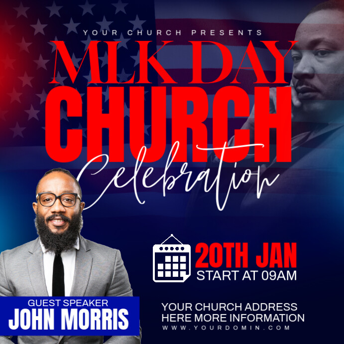 mlk day Template | PosterMyWall