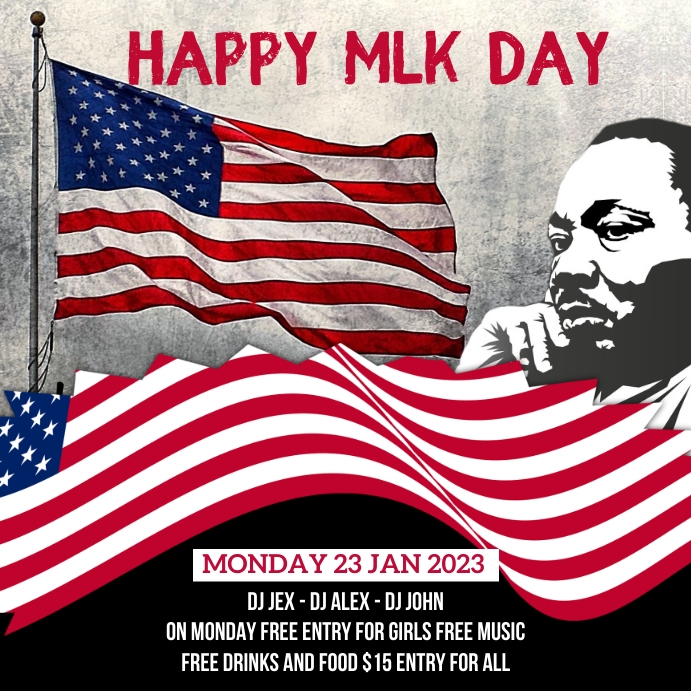 MLK day Template | PosterMyWall