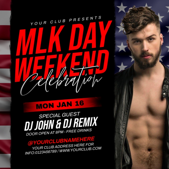 Mlk day Template | PosterMyWall