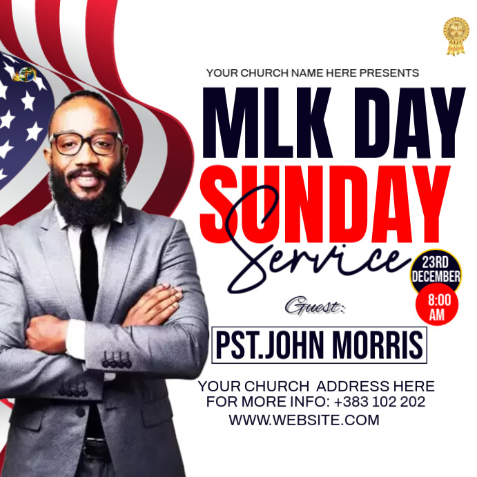 MLK Day Template | PosterMyWall